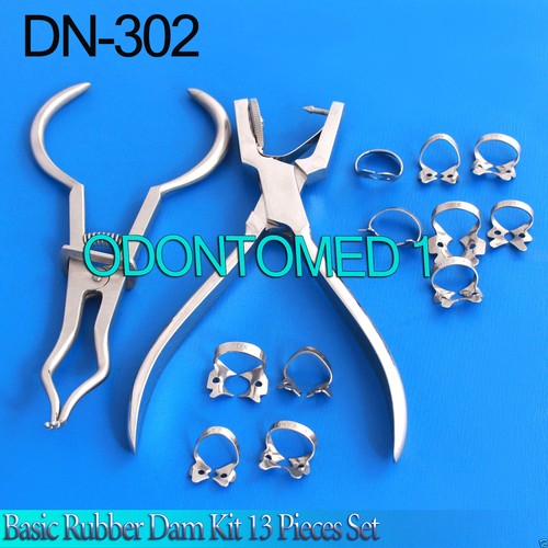 Basic Rubber Dam Kit 13 Pieces Set Dental Surgical Instruments,DN-302 ...