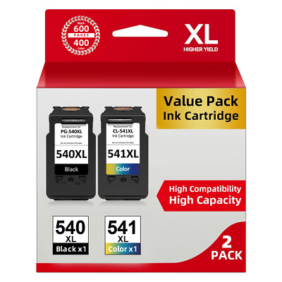 PG-540 CL-541 XL Ink Cartridges for Canon PIXMA TS5150 MX 395 475 MG ...