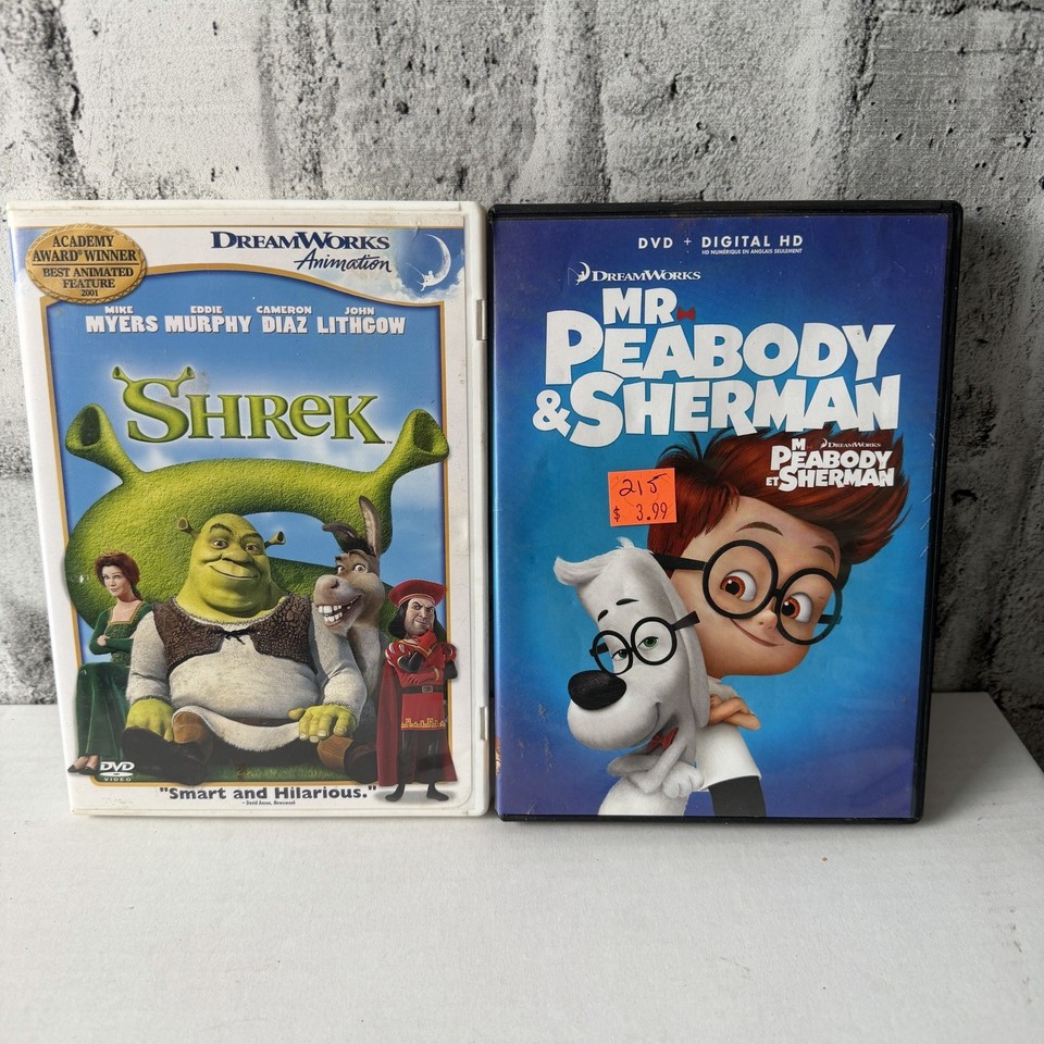 DIsney + Dreamworks + Nickelodeon Lot of 12 Children's DVD Dora Shrek ...