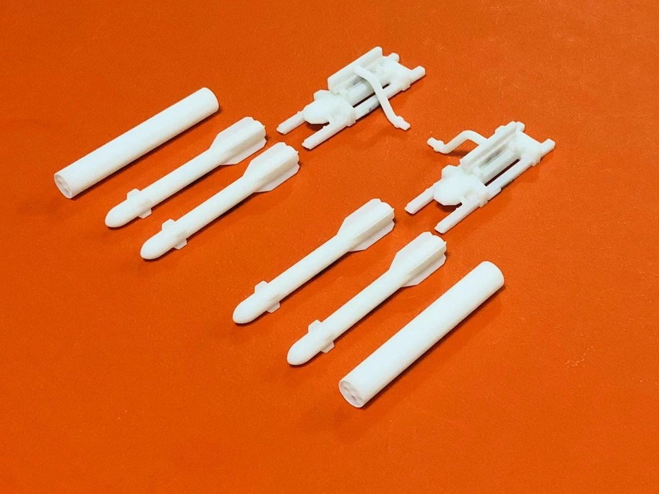 Custom kit Hellfire missile stack and rocket pod for 1:18 BBI Elite ...