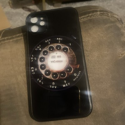 Dial Rotary Phone Retro iPhone Case - 16 15 14 13 12 Max Pro Plus Mini ...