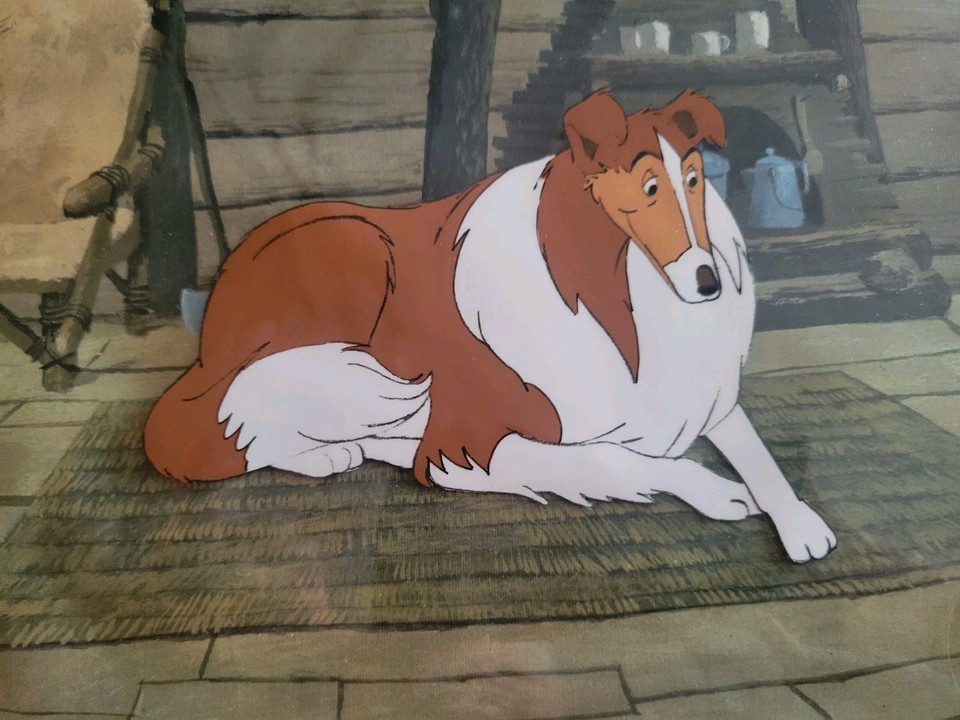 Vintage Lassie Cartoon Original Handpainted Production Cell Royal ...