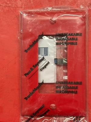 P&S TP26-RED Trademaster Wall Plate 1-Gang Decora Red | eBay