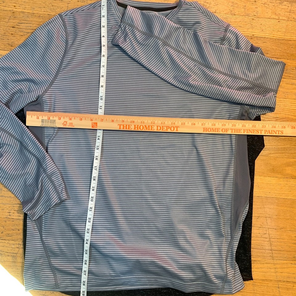 Under Armour Lot Of 3 Mens Large Long Sleeve HeatGear Loose Compression ...