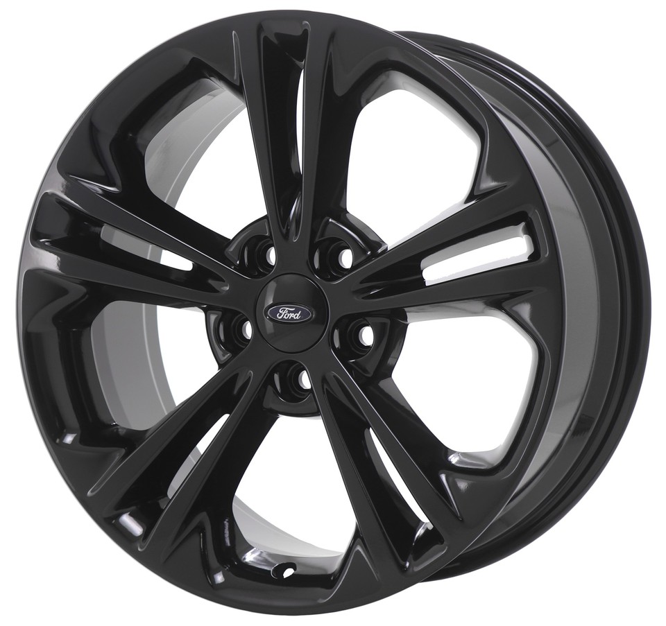 18" FORD TAURUS GLOSS BLACK WHEELS RIMS FACTORY OEM 3922 2010-2019 SET ...