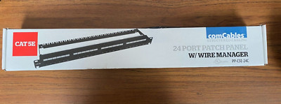 Comcables 24 Port Patch Panel PP-C5E-24C CAT 5E New | eBay