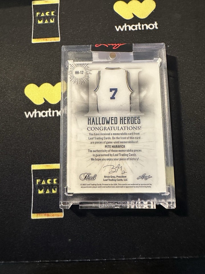 2021-22 LEAF PEARL PETE MARAVICH HALLOWED HEROES /8 GAME USED JERSEY | eBay