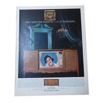 1964 Dumont Console Color Television - Vintage Print Ad | eBay