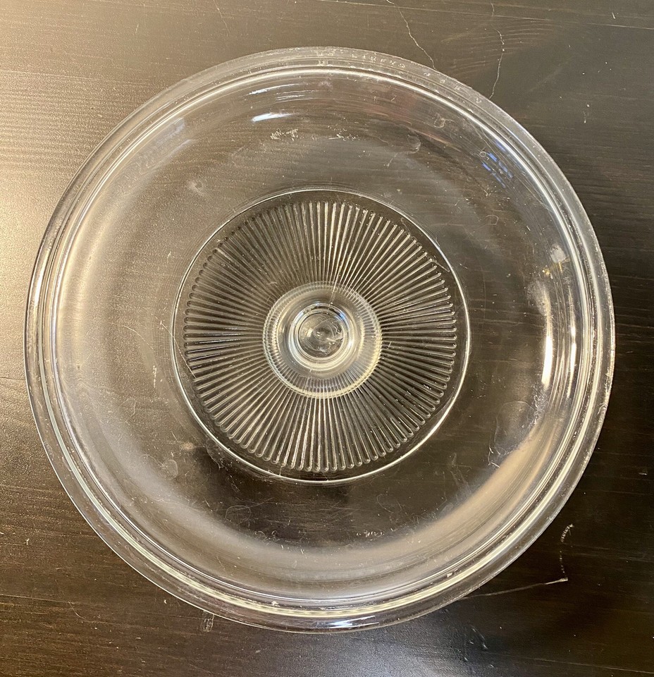 Pyrex Corning Ware Clear Round Glass Lid Only Ribbed 7 1/4" G-5-C A | eBay