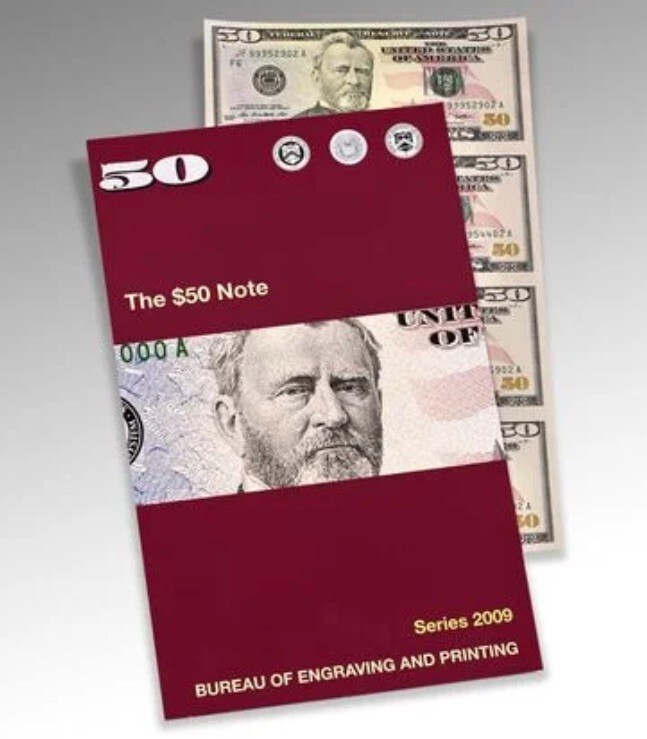 $50: Four-Note Sheet Uncut Currency - Bureau of Engraving and Printing ...