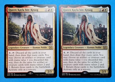 2x Queen Kayla bin-Kroog The Brothers War Creature Mtg Card Showcase ...