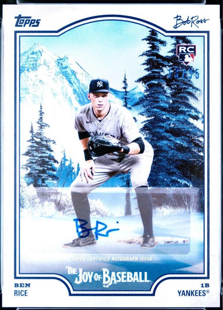 2025 Topps X Bob Ross the Joy of Baseball - Ben Rice #84 Titanium White ...