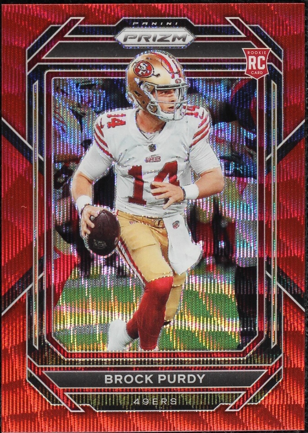 2022 Panini Prizm - Rookies Brock Purdy #353 Red Wave Prizm /149 (RC ...