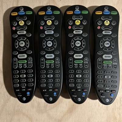 AT&T U-verse S30-S1B And S30-S1A universal remote control lot of 4 ...