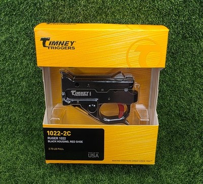 Timney Ruger 10/22 Single-Stage Curved 2.75lb Black Housing/Red Trigger ...