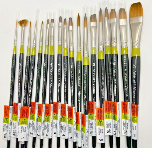 Artists Loft Vienna Acrylic Paint Brushes Short Handle Brush - Lot of ...
