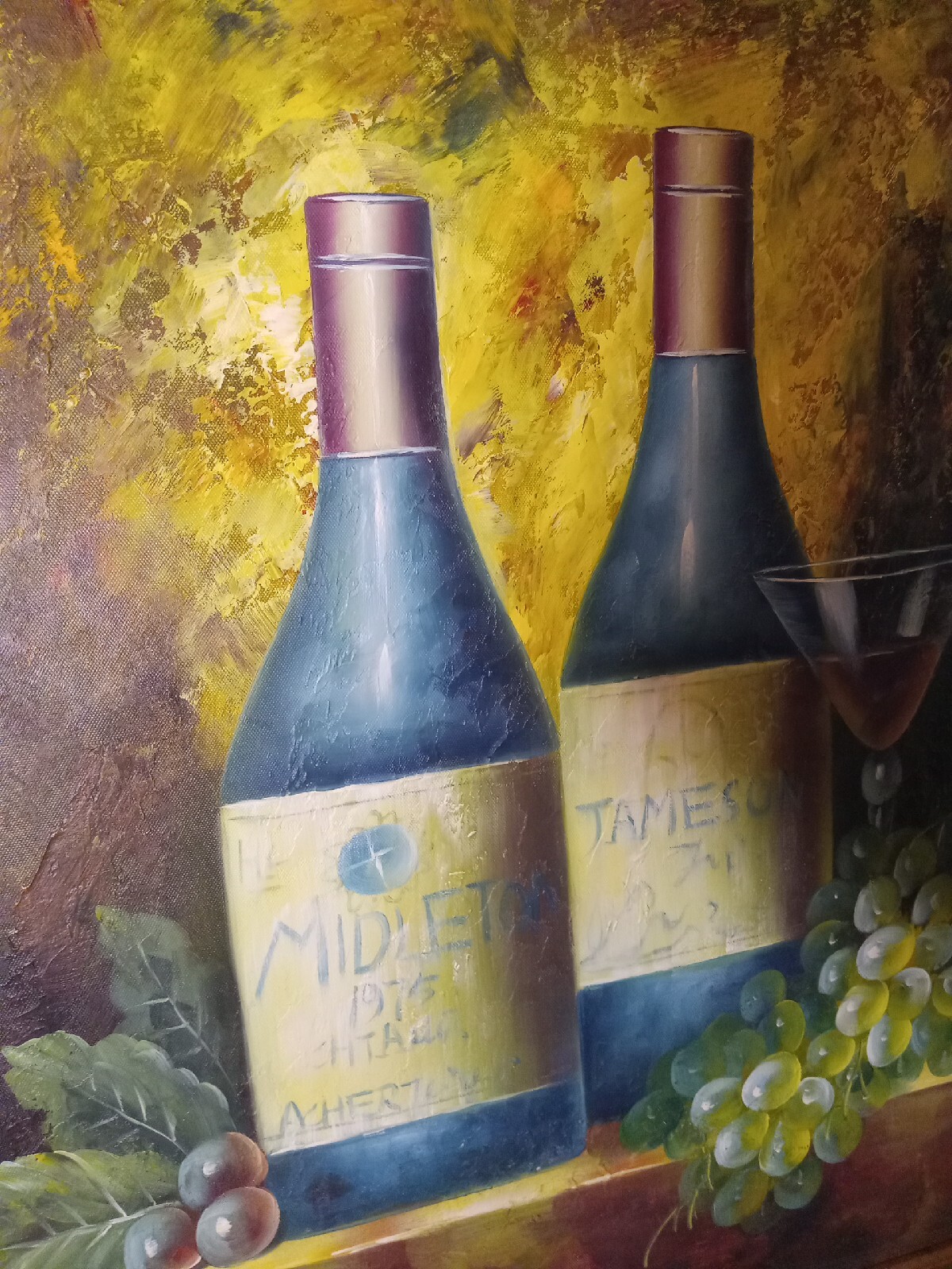 Vintage R. Wilcox Framed Original Oil On Canvas Still Life Painting 24 ...