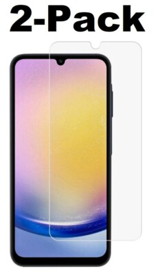(2-Pack) Clear Tempered Glass Screen Protector for Samsung Galaxy A25 ...