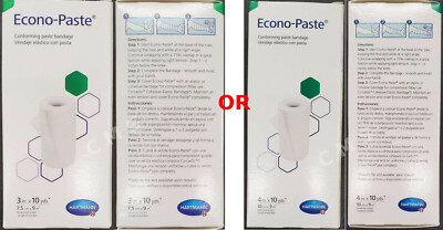 HARTMANN ECONO-PASTE Unna's Boot Zinc Medicated Bandages 3" or 4" x ...