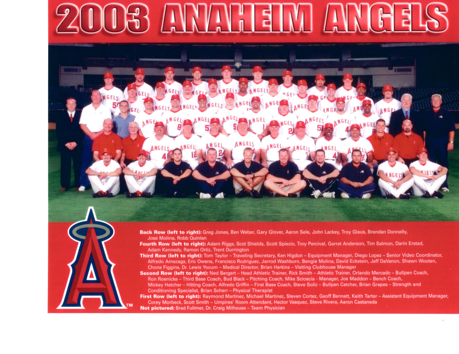 2003 ANAHEIM ANGELS 8X10 TEAM PHOTO BASEBALL CALIFORNIA MLB HOF USA | eBay