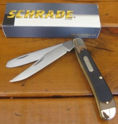 OLD TIMER - SCHRADE BEARHEAD TRAPPER MULTI BLADE POCKET KNIFE - 94OT ...