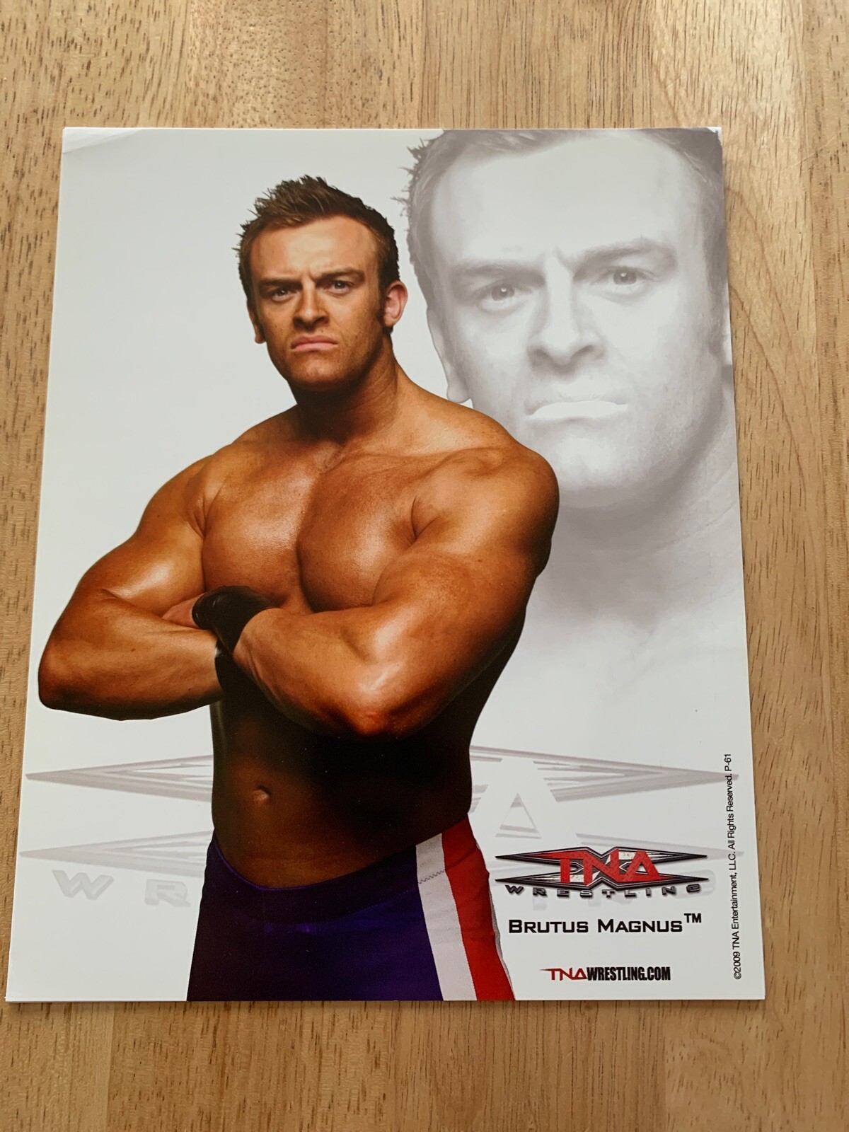 BRUTUS MAGNUS 2009 TNA WRESTLING 8X10 PROMO PHOTO UN-SIGNED WWE ECW ROH ...