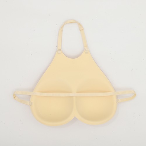 Womens Halter Breastplate Cosplay Breast Enhancer Reusable Fake Boobs ...