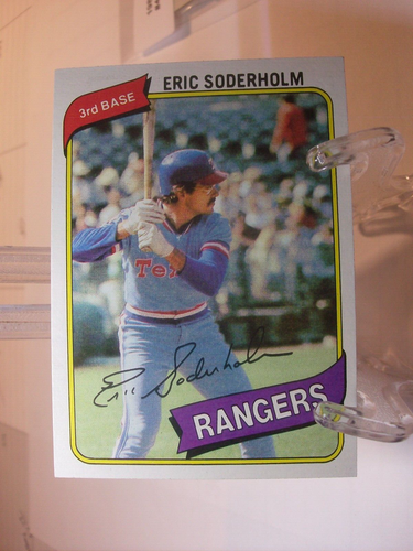 1980 Topps Baseball Card #441 - Eric Soderholm - Texas Rangers (95312 ...