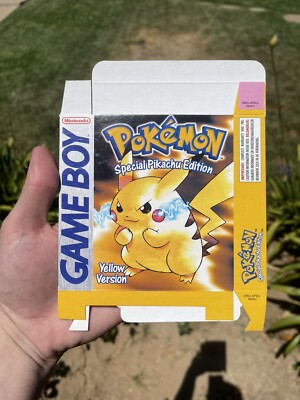 Pokemon Yellow Version Game Boy GB For Display Only Box Rare Nintendo ...