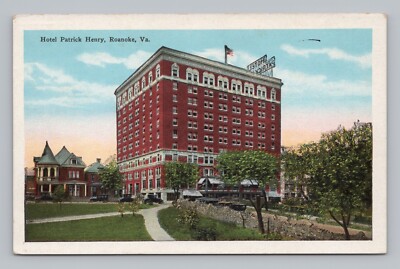 Postcard Advertising Hotel Patrick Henry Roanoke Virginia With ROOM ...