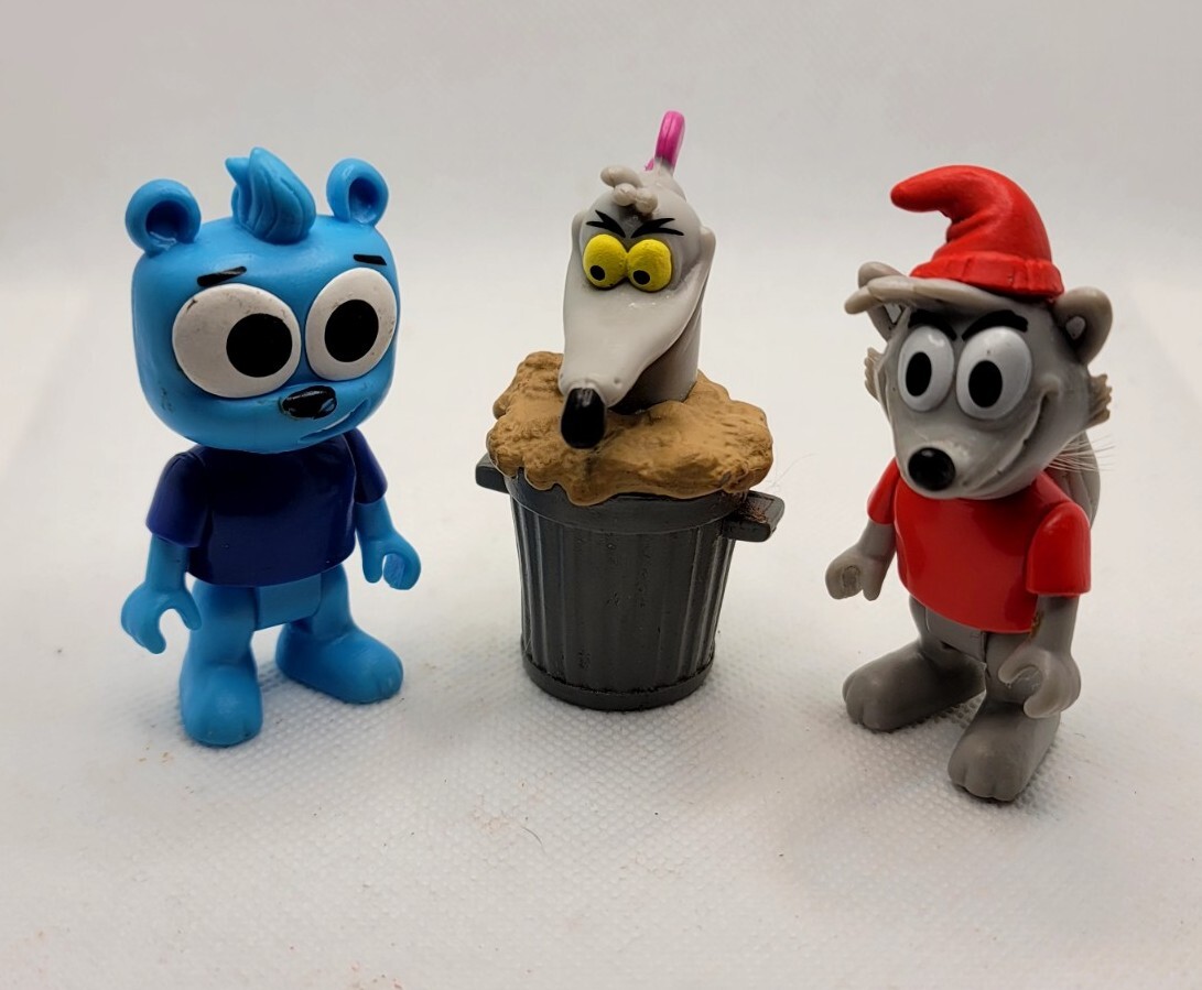 Lot of 3 Hobby Kids Adventures Slobby Skunk Hobby Bear 2.75" Replacemen ...