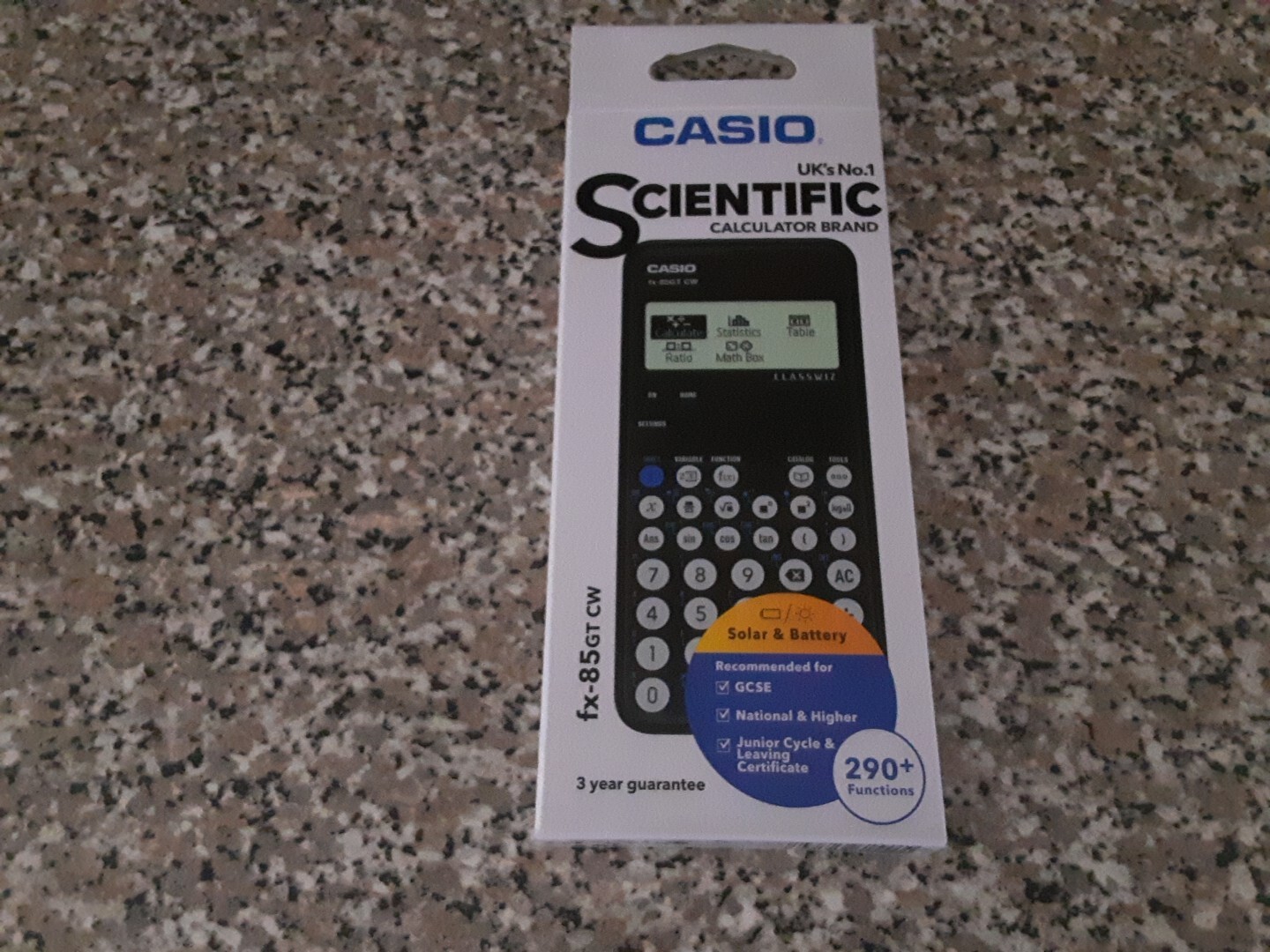 Casio FX-85GT CW Scientific Calculator Black. GCSE, Brand New ...