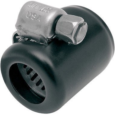 2 NAMZ BLACK HOSE CLAMPS 3/8" fuel gas oil chopper bobber cafe hot rod ...