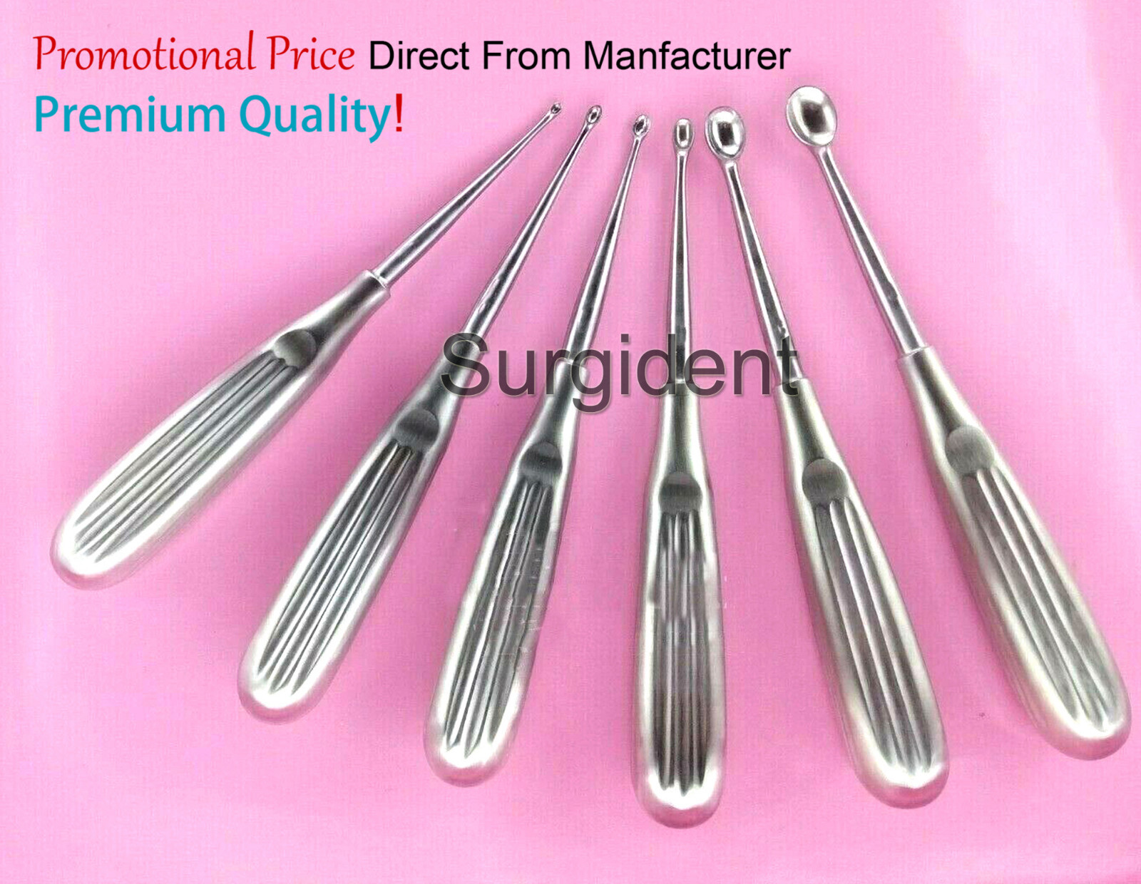 Volkmann Bone Curette Surgical Orthopedics Instruments Set of 6 Pcs | eBay