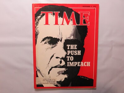 TIME magazine The Push to Impeach Richard Nixon November 5, 1973 PC | eBay