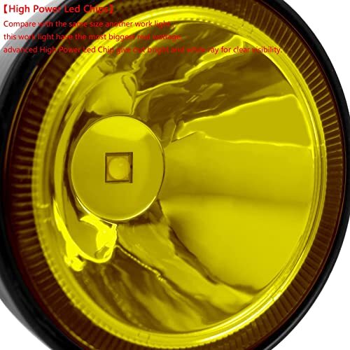 Led Pod Lights Spot Fog Lights Amber/yellow 2pcs 60w 4 Inch Work ...