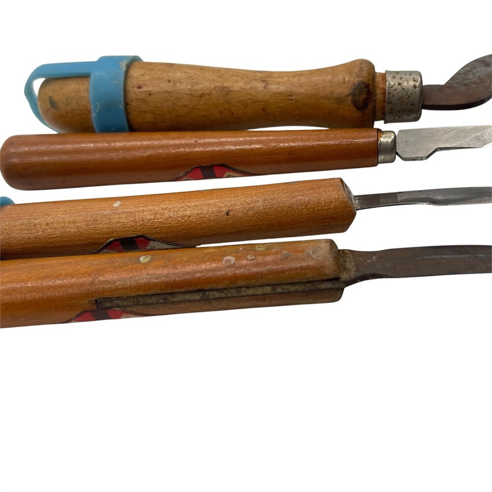 Lot of 4 Vintage Hirsch F.W.B. Werkzeuge Seit 1780 German Wood Carving ...