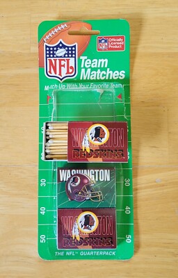 Washington Redskins NFL Football Team Matchbox Matches New 1992 Qty. 3 ...