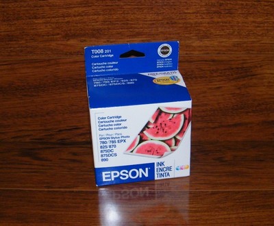 Epson (T008 201) Stylus Photo Color Ink Cartridge Sealed In Box ...