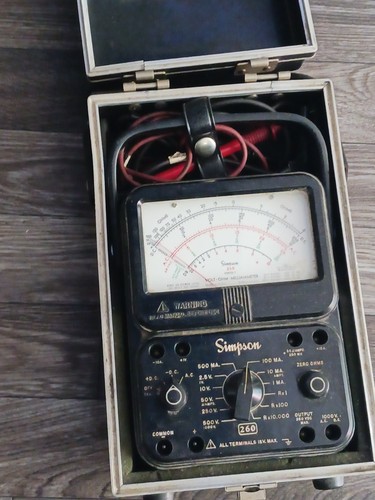 Vintage Simpson 260 Series 7p Milliammeter VOM Multi-Meter Untested ...