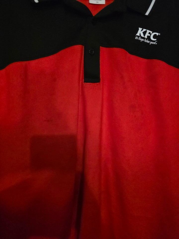 KFC Manager Polo Red and Black, Embroidered KFC Finger Licking Good | eBay