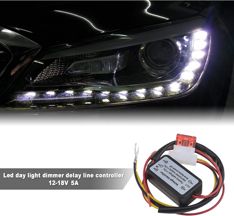Emsea 12-18V Car LED Daytime Running Lights Relay Harness Controller 5A ...