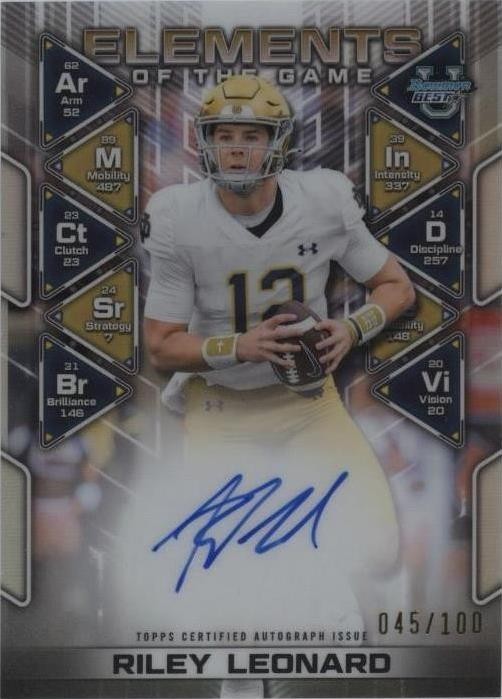 2024 Bowman's Best University - Elements of the Game Autographs Riley ...