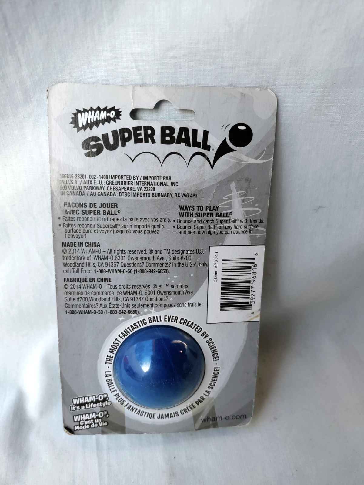 VTG WHAM-O Original SuperBall Whamo Bouncing BALL Zectron Rubber Sz 1.5 ...