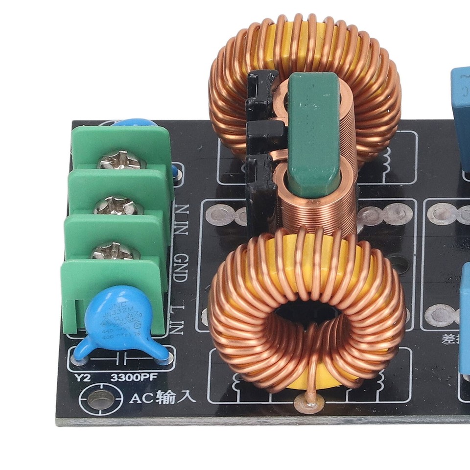 10A 3 Stage EMI Power Filter Single Phase FCC Anti Interference Module ...