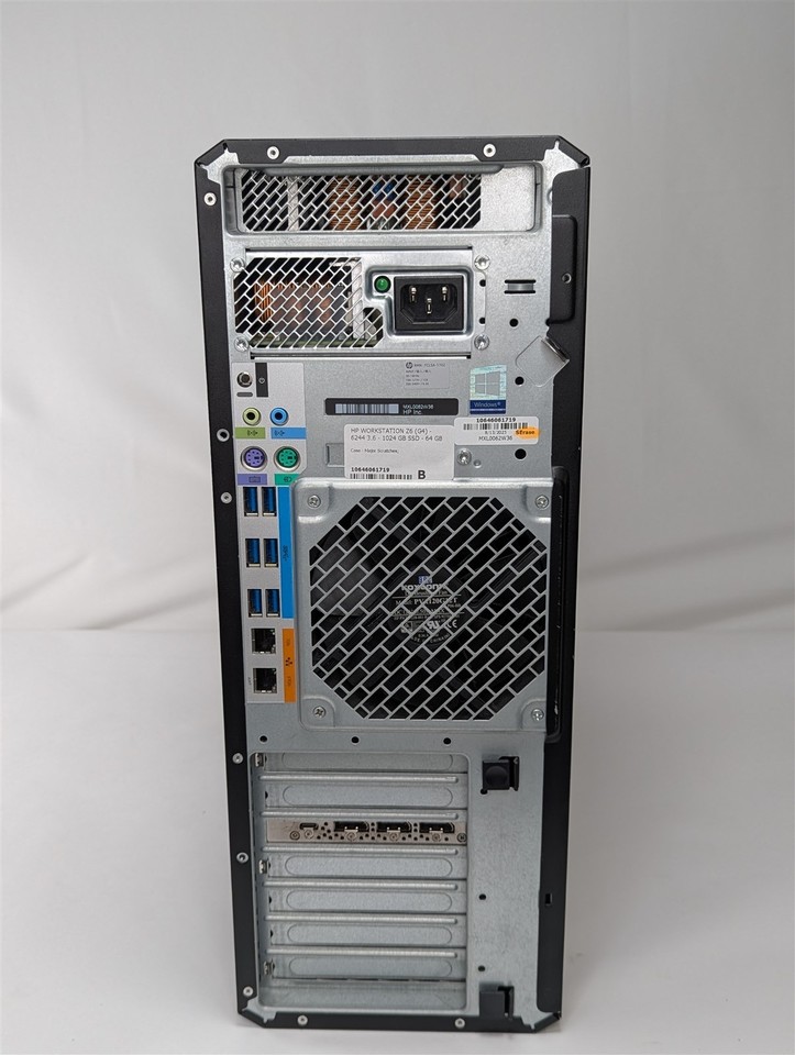 HP Z6 G4 Tower Xeon Gold 6244 3.6GHz 64GB RAM 1TB SSD Quadro RTX 4000 ...