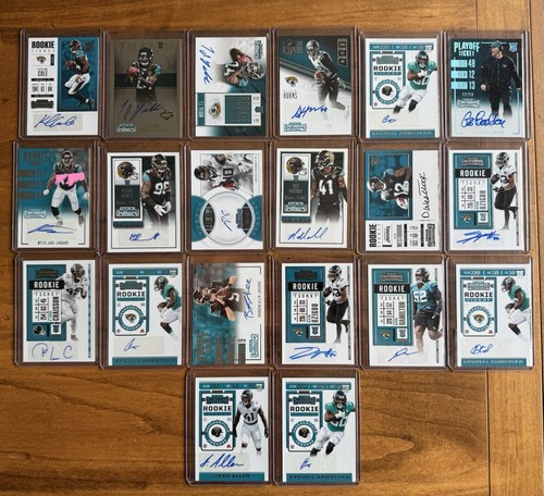 Panini Contenders Jacksonville Jaguars Rookie Ticket Auto 20 Card Lot ...