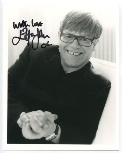 Elton John Signed 8x10 Promo Photo Autographed Photograph Singer | eBay
