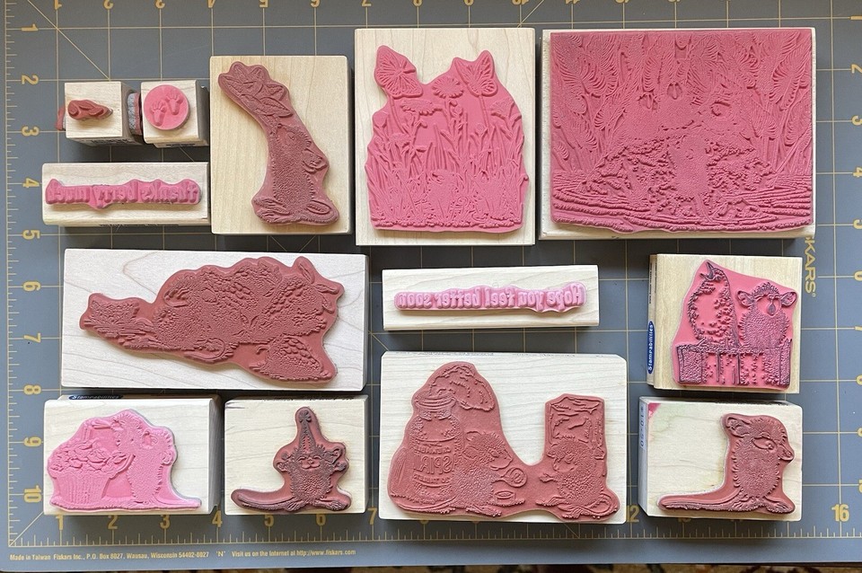 Adorable HOUSE MOUSE RUBBER STAMPS RARE STAMPA ROSA & STAMPABILITIES ...