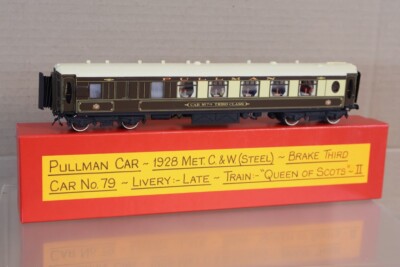 COMET KIT BUILT 1928 LNER QUEEN of SCOTS PULLMAN BRAKE 3rd COACH CAR No ...